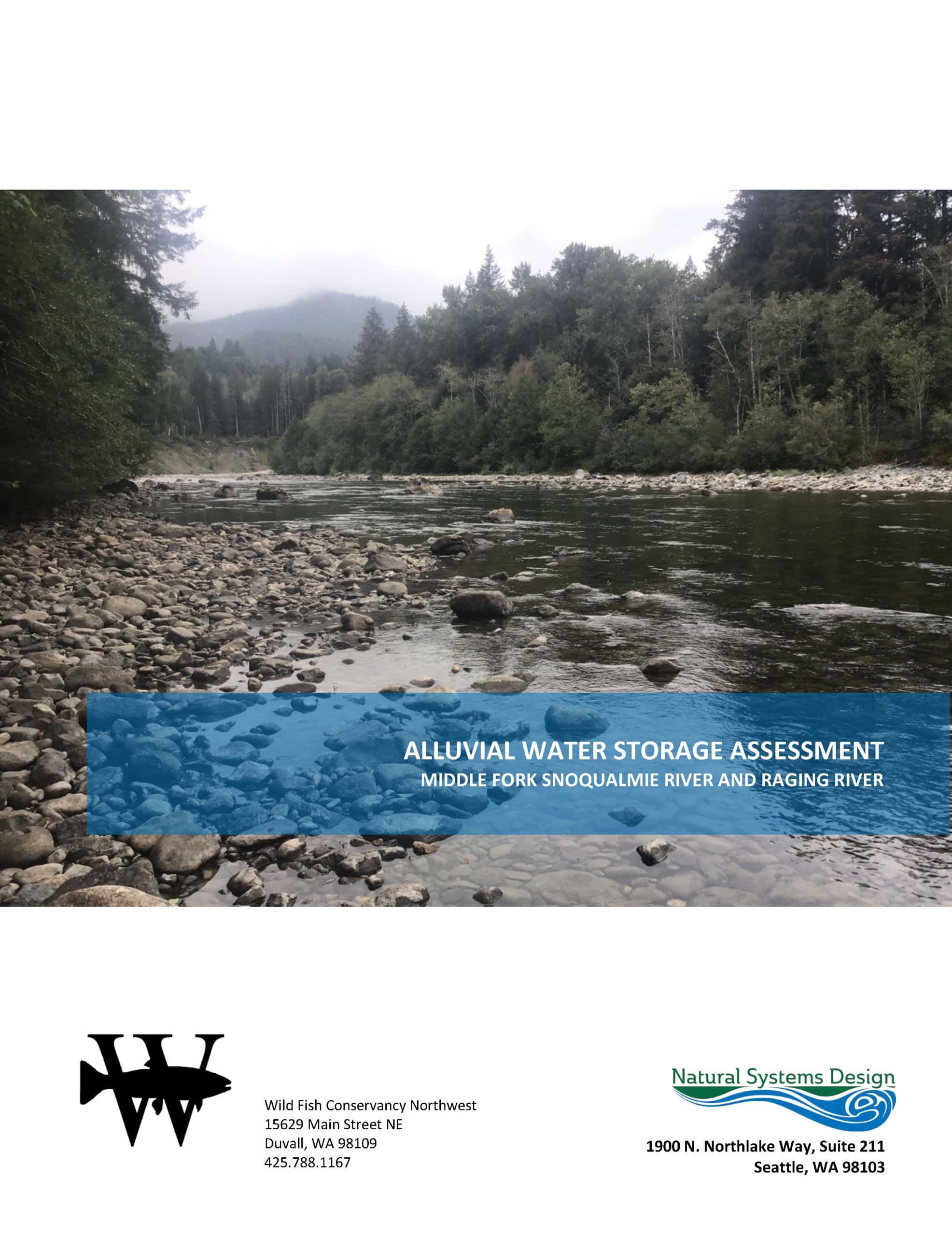 Alluvial Water Storage Assessment Middle Fork Snoqualmie River and ...